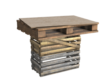 Second Life Marketplace - 10. [IK] Go on, have a bite - Crates Table - RARE